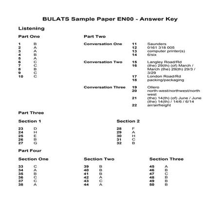 Answer keyen00 | PDF