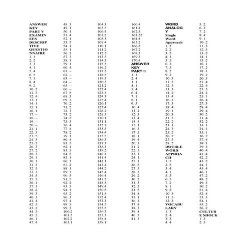 Answer key part v,ii,iv cvl revwr becca | PDF