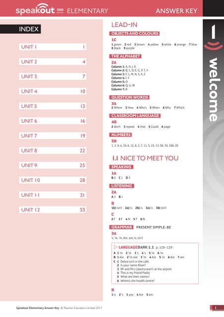 ready for first workbook answerkey | PDF
