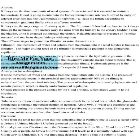 Excretory Products And Their Elimination Class 11th | PDF