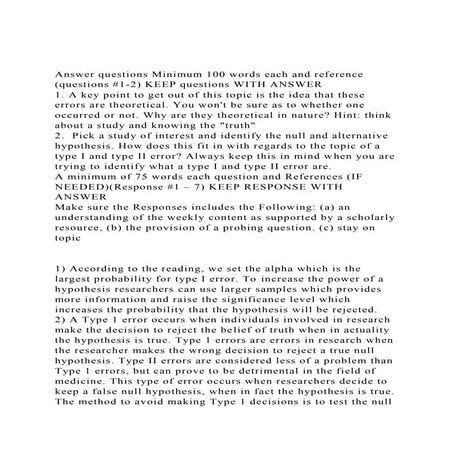 Answer questions Minimum 100 words each and reference (questions.docx ...