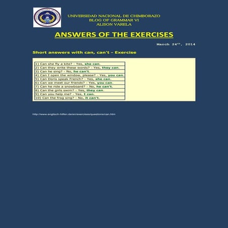 Answers | PDF