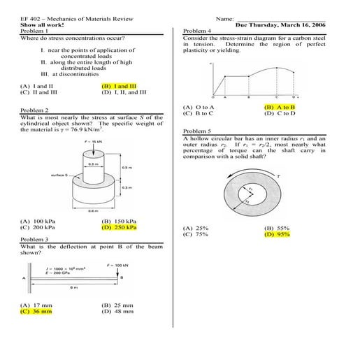 Mechanics of Materials | PDF