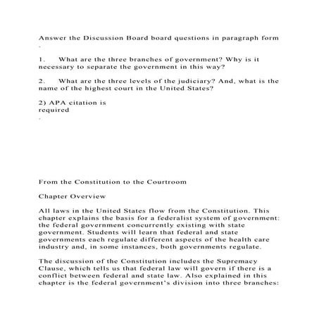 Answer the Discussion Board board questions in paragraph form . .docx