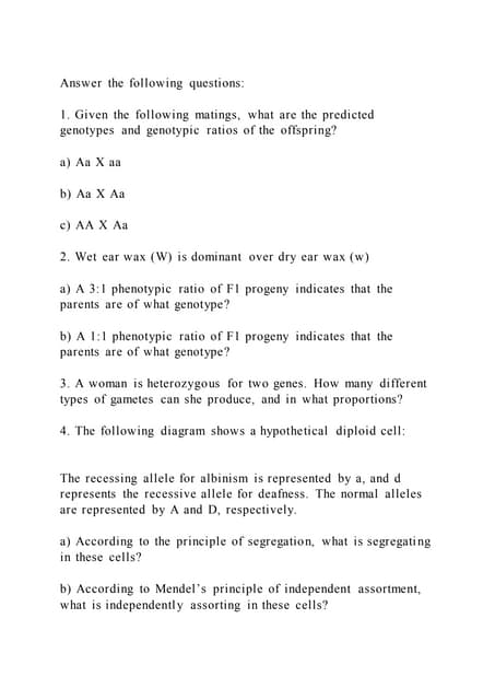 Hardy weinberg problems | DOC