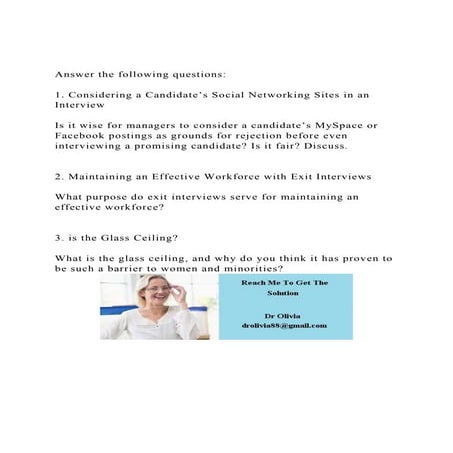 Answer the following questions1. Considering a Candidate’s .docx