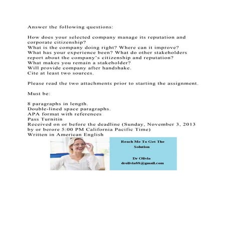 Answer the following questionsHow does your selected company ma.docx