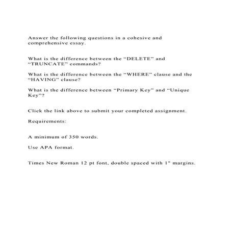Answer the following questions in a cohesive and comprehensive e.docx