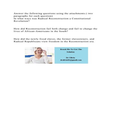 Answer the following questions using the attachments.( two paragraph.docx