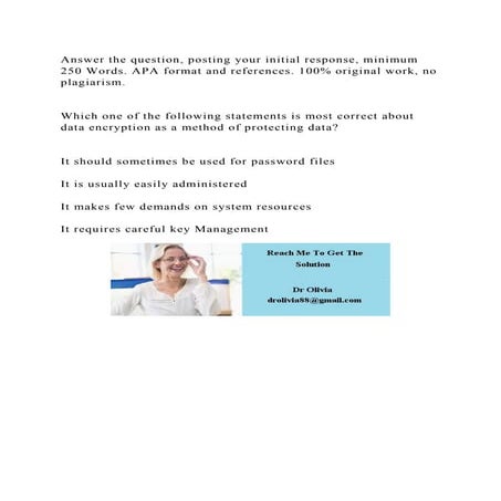 Answer the question, posting your initial response, minimum 250 Word ...