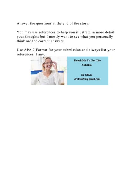 Answer the questions at the end of the story.You may use referen.docx ... Answer the questions at the end of the story.You may use referen.docx ...