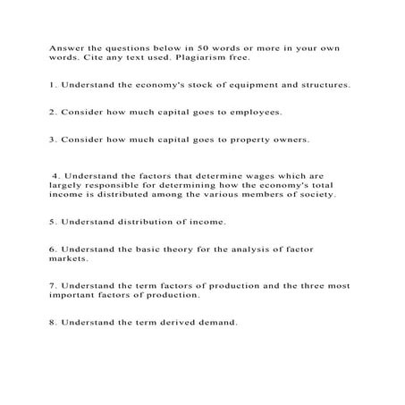 Answer the questions below in 50 words or more in your own words. Ci ...