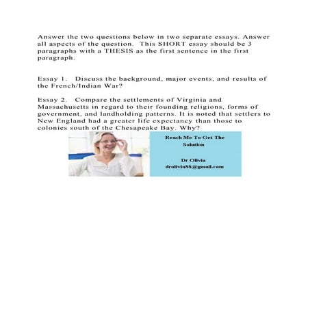 Answer the two questions below in two separate essays. Answer all as.docx