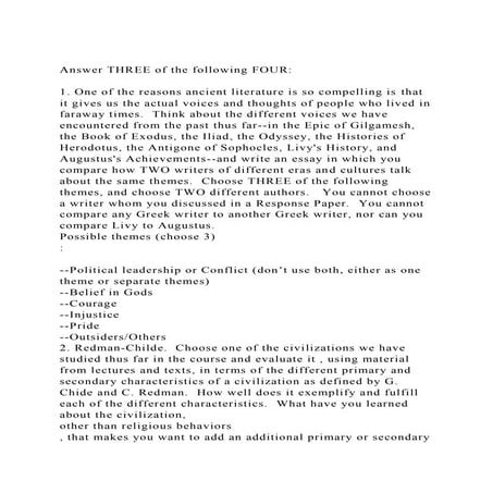 HIS101 – World Civilizations I Unit 2 Assignment Explo | DOCX