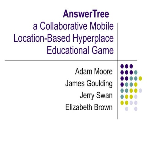 Answertree Mlearn09 | PPT | Computing | Technology & Computing