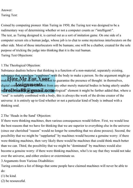 ALAN TURING MACHINE.pptx | Artificial Intelligence | Technology & Computing