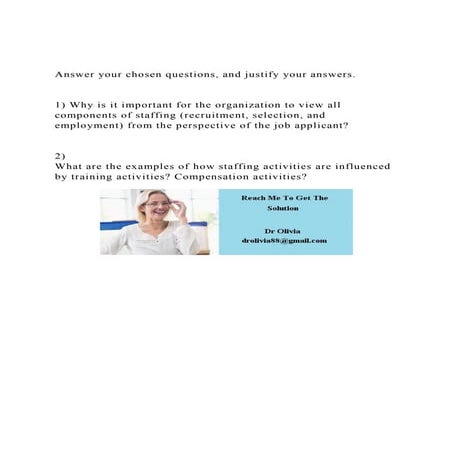 Answer your chosen questions, and justify your answers.1) .docx