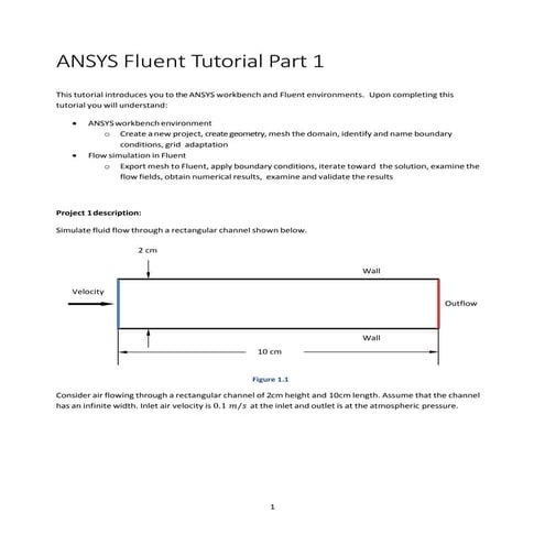 Ansys fluent tutorial | PDF
