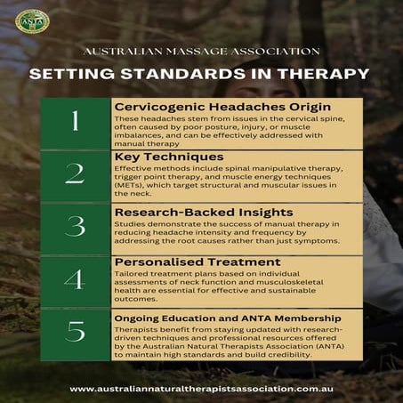 Australian Massage Association ANTA: Setting Standards in Therapy | PDF