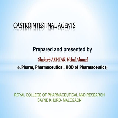 Antacids and Acidifying agents | PPTX