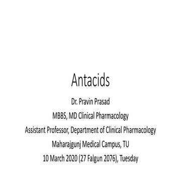Antacids | PPTX