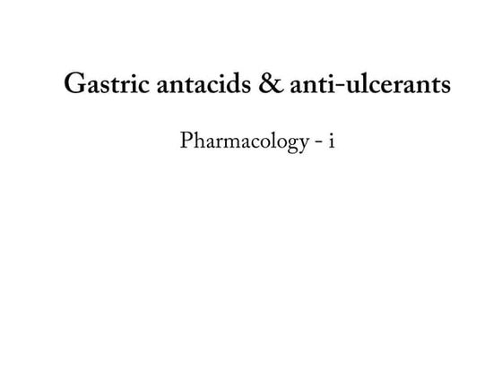 Antacids | PPTX