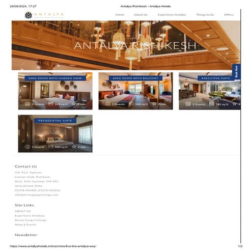 Live the Antalya Way at Antalya Hotel in Rishikesh | PDF