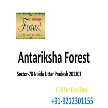 Antriksh forest noida | PPTX