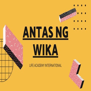 ANTAS NG WIKA | PDF