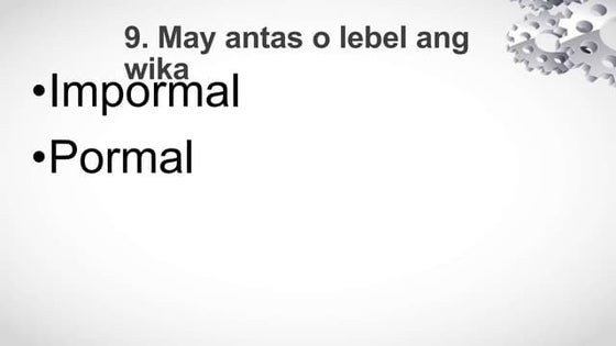 Antas ng wika | PPTX