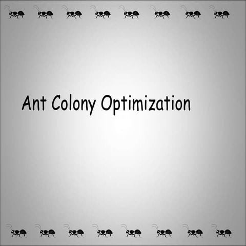 Ant Colony Optimization Algorithms In Adsa Ppt