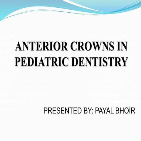 Anterior Strip Crown Pptx