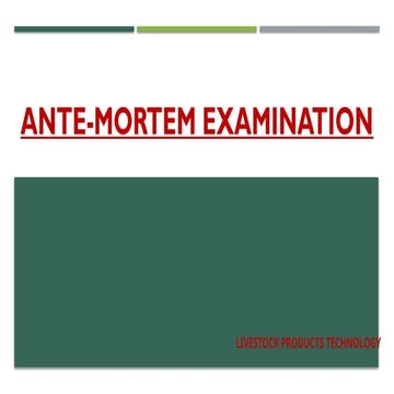 The Ante-Mortem examination of animals.pptx