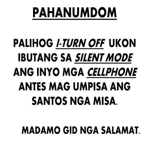 Tagalog Missal Reviewer (Gamit para sa Misa) | PPTX