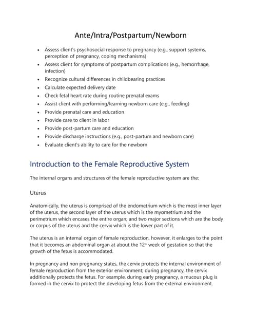 1. Introduction to obstetrics | PPTX | Pregnancy | Reproductive Health