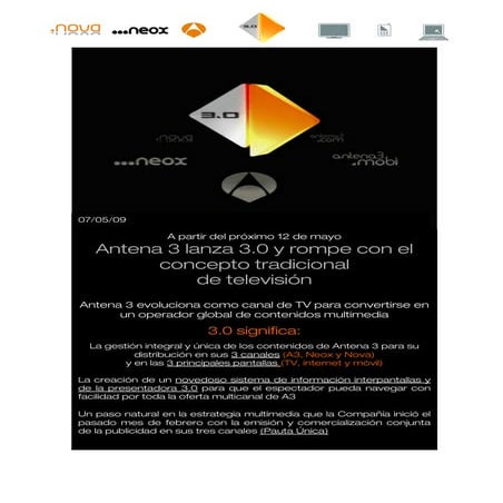 Antena 3.0 | PDF