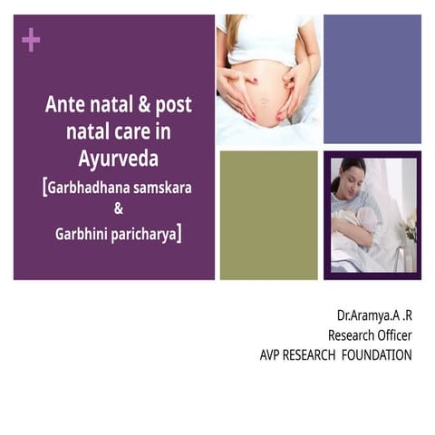 Presentation on Ante natal and post natal care .pptx