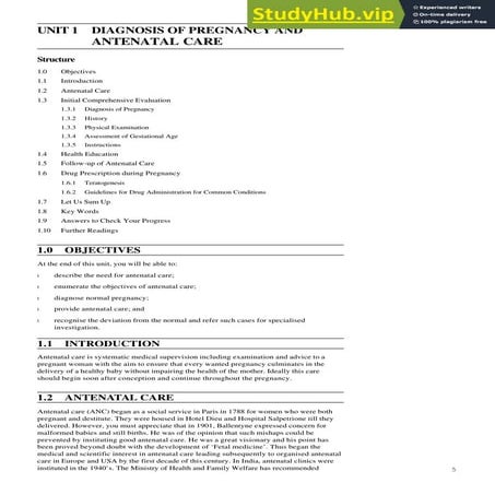 Antenatal Care Pdf