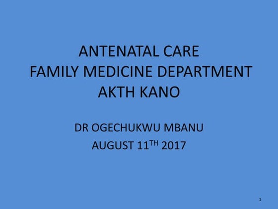 Antenatal assessment | PPT | Pregnancy | Reproductive Health