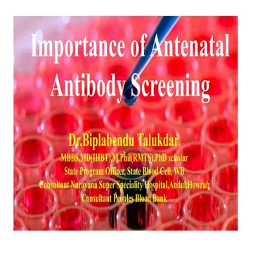 Antenatal screening for prevention of HDFNpptx | PPTX