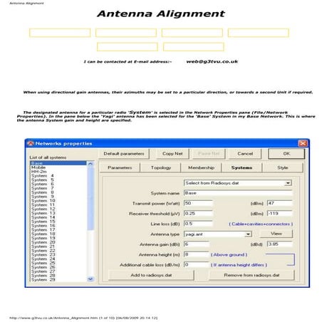 Antenna alignment | PDF