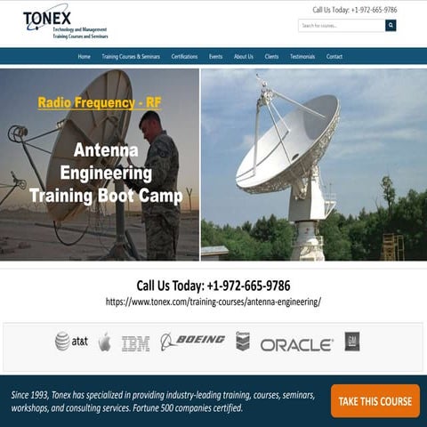 Antenna Engineering Training Boot Camp | PPTX