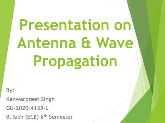 Antenna presentation PPT | PPT