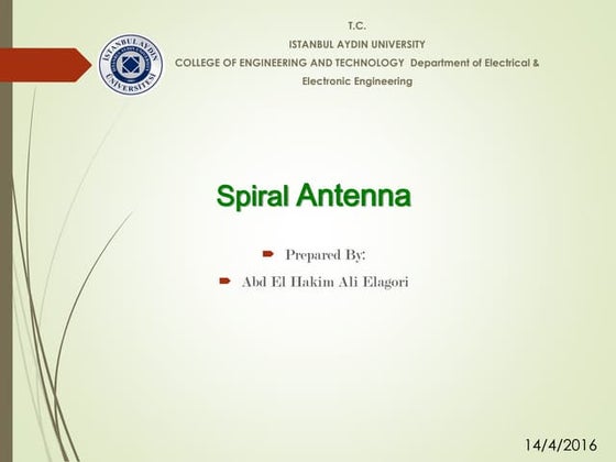 Antenna presentation PPT | PPT