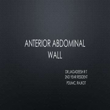 Abdominal wall anatomy and its clinical importance | PPTX