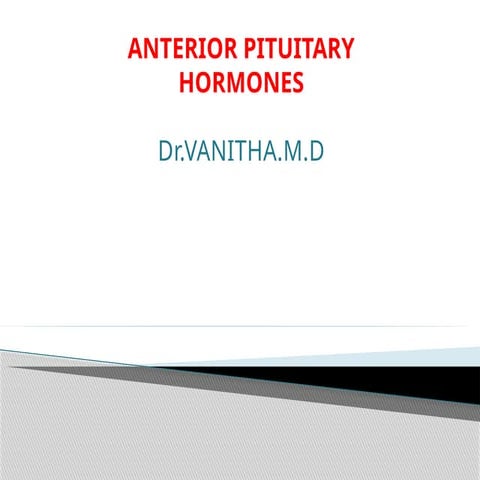 Anterior pituitary hormones ppt | PPTX
