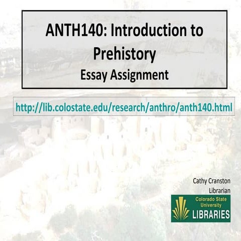 Anth140 Introduction To Prehistory Ppt
