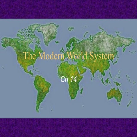 Anth1 Modern World | PPT