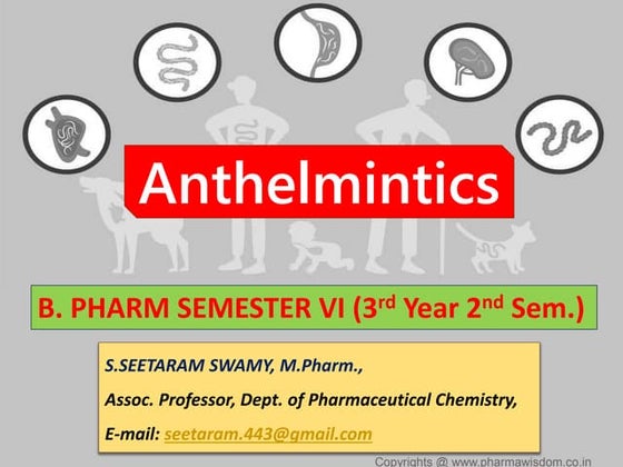 Anthelmintic drugs | PPT