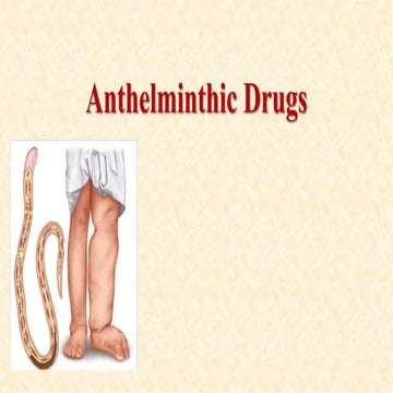 Anthelminthic Drugs | PPT